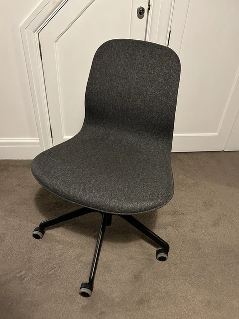 IKEA OFFICE/CONFERENCE SWIVEL Chair. Långfjäll model. Charcoal fabric £20.00 - PicClick UK