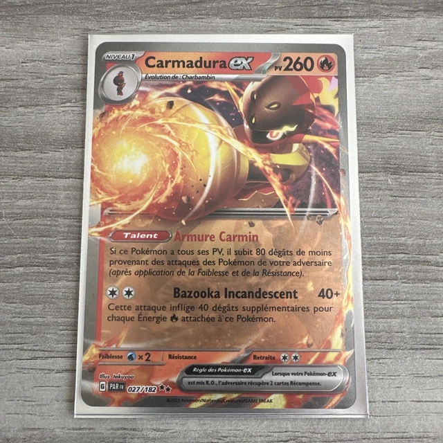 CARTE POKÉMON CARMADURA Ex 027/182 - EV04 Faille Paradoxe - NEUF FR EUR 4,00 - PicClick FR