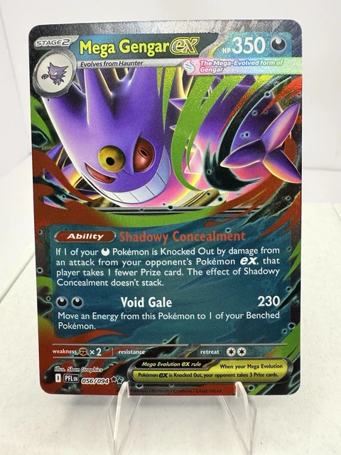 2025 POKEMON PHANTASMAL Flames Mega Gengar ex Double Rare #056/094 £3. ...