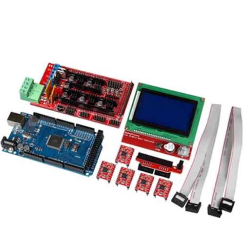3D PRINTER KIT RAMPS 1.4 + Mega2560 + A4988 + 12864 LCD Controller For ...