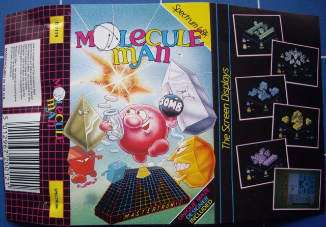 MOLECULE MAN PUBLISHED by Mastertronic for ZX Spectrum 48K £2.49 ...