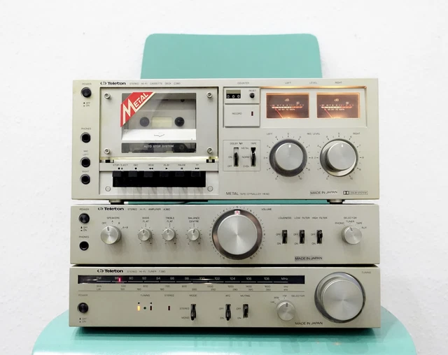 TELETON JAPAN HIFI Separates Stereo Amplifier Tuner Dolby Cassette A380 ...