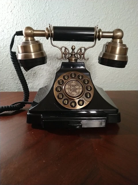 INTERTEK ROYAL VICTORIA Black Phone Antique Collection Retro Vintage ...