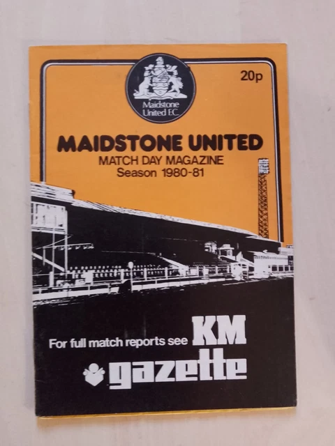 MAIDSTONE UNITED V Altrincham, Alliance Premier League, 1980/1 £1.99 ...