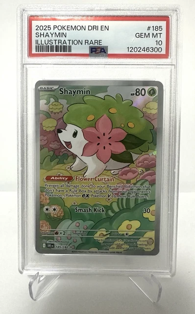 PSA 10 SHAYMIN 185/182 Pokemon Sv10: Destined Rivals Illustration Rare 2025 $125.00 - PicClick CA