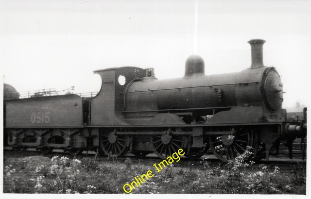 RAILWAY DARKROOM PHOTO SR LSWR Class 0395 0-6-0 No 515 Eastleigh c1933 ...