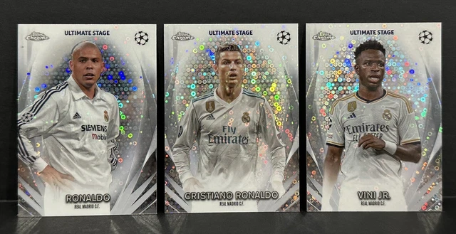 2023-24 TOPPS CHROME UEFA CC Ultimate Stage Cristiano Ronaldo Vini Jr ...