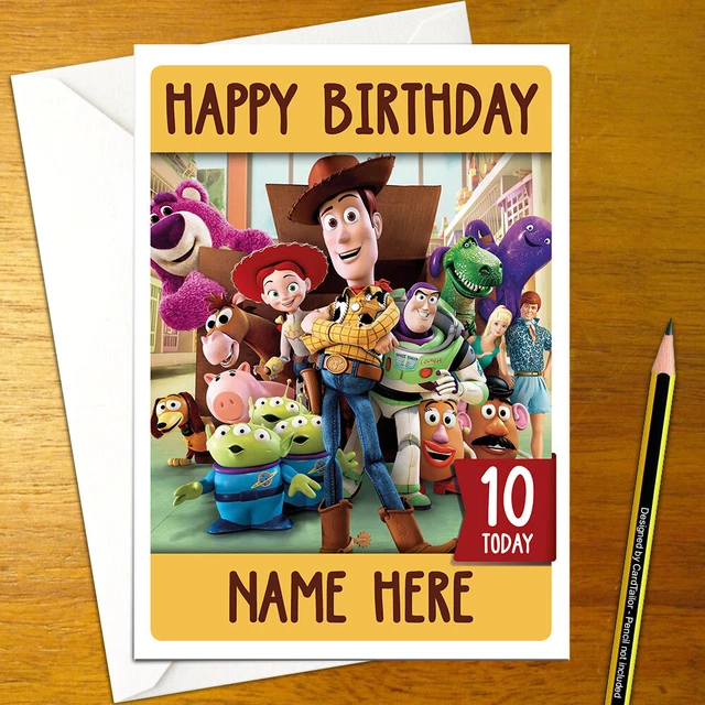 TOY STORY PERSONALISED Birthday Card - disney personalized woody buzz ...