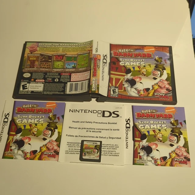 BACK AT THE Barnyard: Slop Bucket Games (Nintendo DS, 2008) $16.19 ...