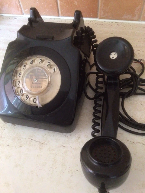 VINTAGE BLACK ROTARY Telephone Not Converted £26.70 - PicClick UK