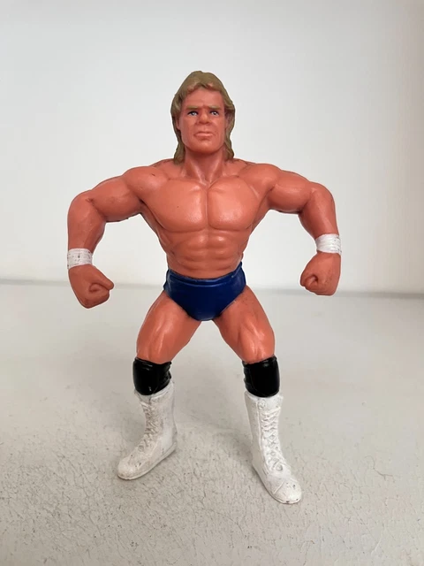 WWF WWE WCW Lex Luger Galoob Wrestling Action Display Figure Blue ...