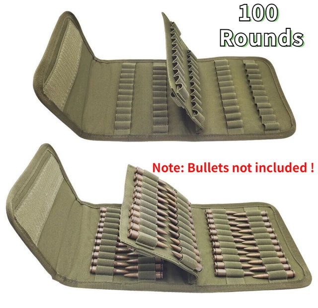 TACTICAL RIFLE BULLET Cartridge Bandolier Ammo Belt Pouch For .38 .357 ...