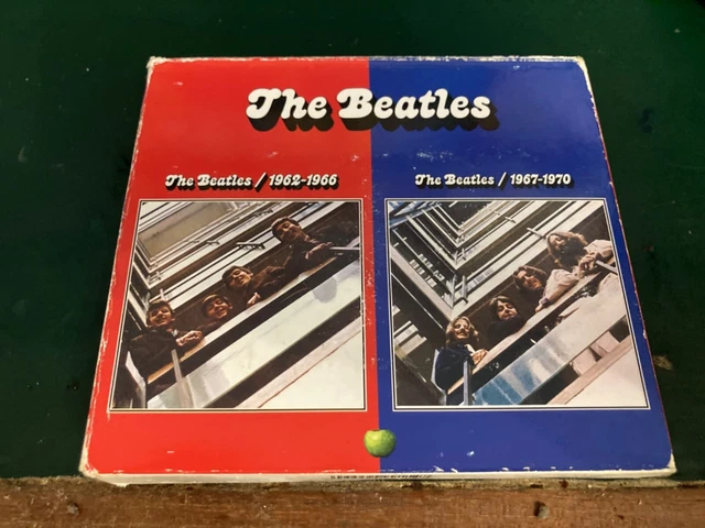 THE BEATLES RED and blue album CD box near mint £11.12 - PicClick UK