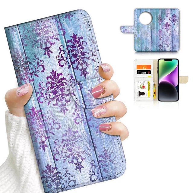 ( FOR OPTUS X Pro 5G 2024 model) Flip Case Cover AJ26593 Vintage Flower ...