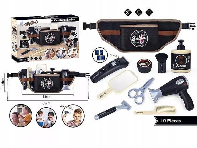 BARBER ZESTAW FRYZJERSKI suszarka na baterie 1b Adar £11.00 - PicClick UK