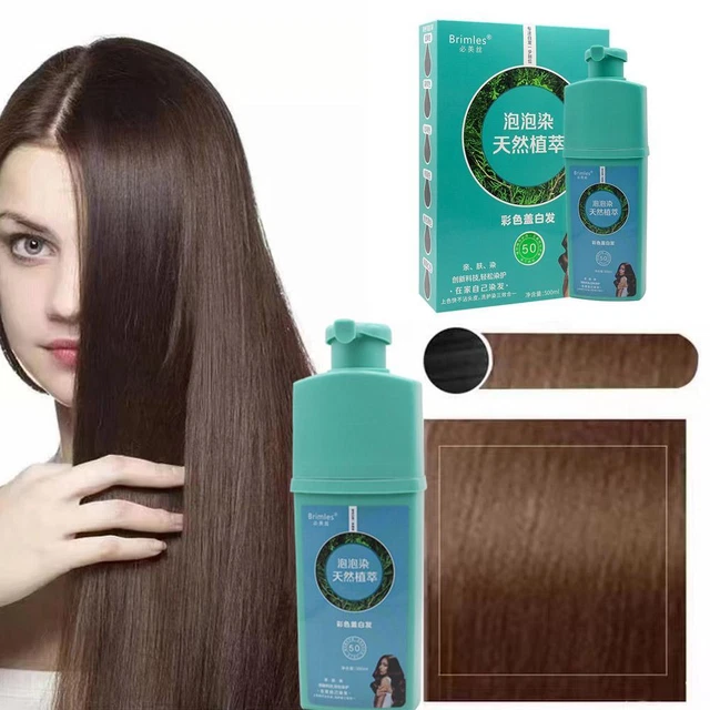 500ML BRIMLESS SHAMPOO, Herbal Bubble Gray Hair Dye Shampoo £16.78 ...