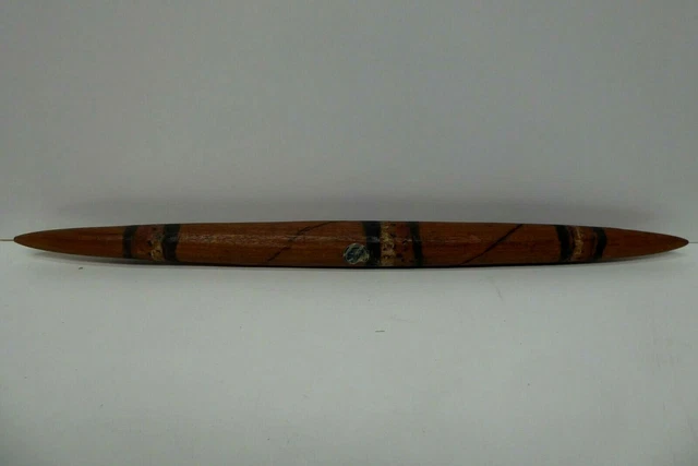 OLD AUSTRALIAN ABORIGINAL Carved Wire Burnt Nulla Nulla Waddy Club ...