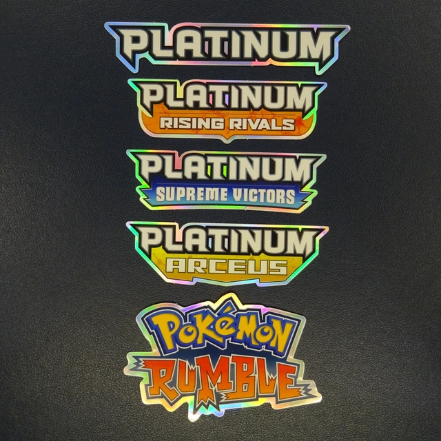 POKEMON BINDER STICKERS - All Platinum Series Sets - Inc Set Symbol - You Choose £4.87 - PicClick UK