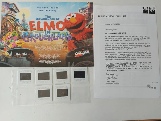 ELMO IN GROUCHLAND Press Kit Production Pack Stills Jim Henson Sesame ...