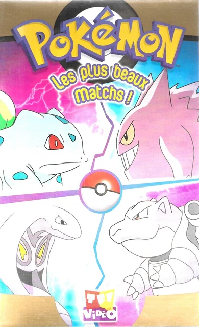 POKÉMON - LES Plus Beaux Matchs ! [VHS] vf 1h 35 (2001) EUR 15,00 - PicClick FR