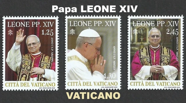 VATICAN 2025 POPE LEO XIV - Beginning Pontificate 1.25_1.30_2.45 - 3VALUES MNH** £13.34 ...