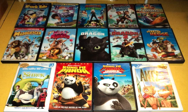 LOT OF 14 Dreamworks DVDs, Turbo, Over The Hedge, Home, Monsters vs Aliens, Antz £19.06 ...