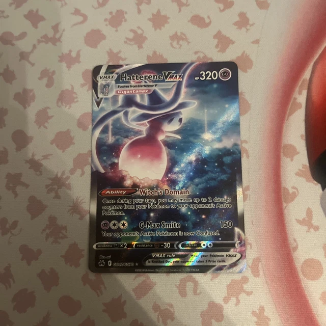 POKÉMON TCG HATTERENE VMAX Crown Zenith: Galarian Gallery GG47/GG70 NM ...