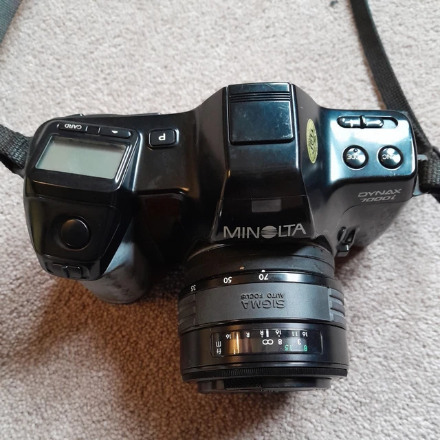 MINOLTA DYNAX 7000I 35mm SLR Film Camera with Sigma Lens £26.70 ...