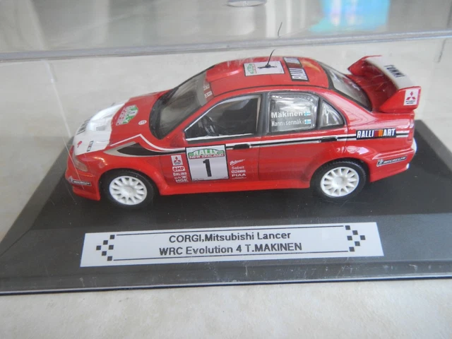 CORGI MITSUBISHI LANCER WRC Evolution 4 Makinen 1/43 Rallye 1 New ...