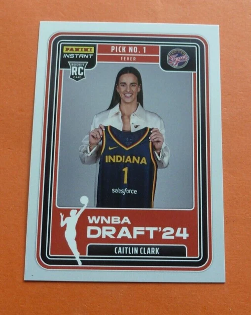 CAITLIN CLARK RC, 2024 Panini Instant WNBA Draft Night 1er choix DN-1 ...