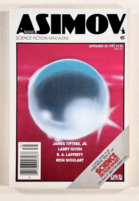 1981 SEP ASIMOV'S SCIENCE FICTION Larry Niven RON GOULART James Tiptree ...