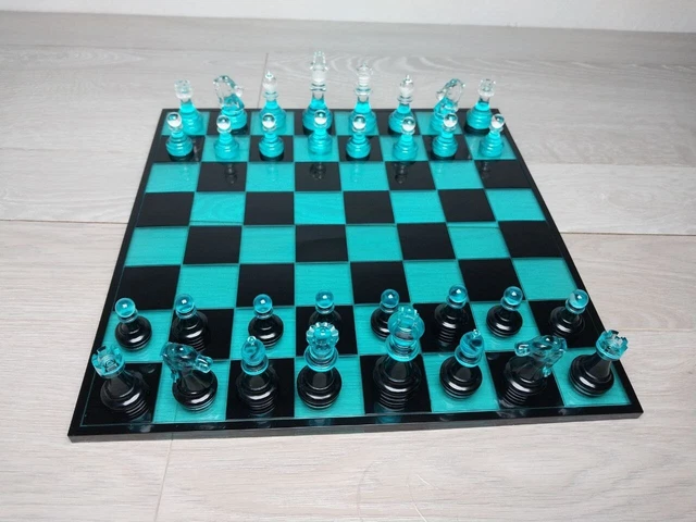 CUSTOM CHESS SET 32pcs with board | Size of King 2.75 inches | Board 12 ...