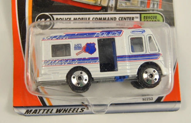 MATCHBOX RESCUE SQUAD Police Mobile Command Center Die Cast 1/64 2001 ...