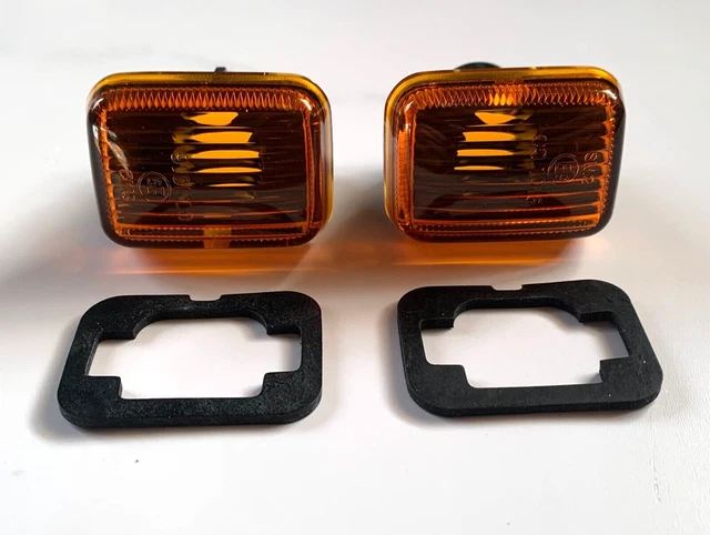 LAND ROVER DEFENDER 300Tdi Pair Of Indicator Side Repeater Lamp Lenses ...