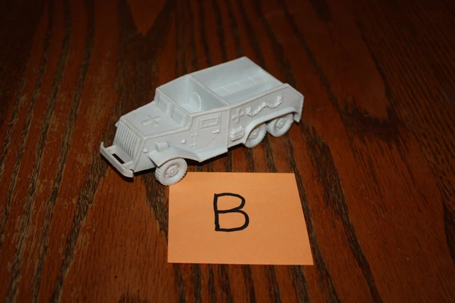 VINTAGE MARX BATTLEGROUND Light Gray German Army Half-Track B - MPC ...