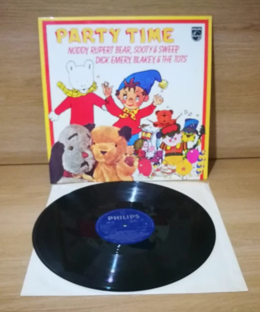PARTY TIME - childrens vinyl lp record noddy sooty rupert 1970s philips ...