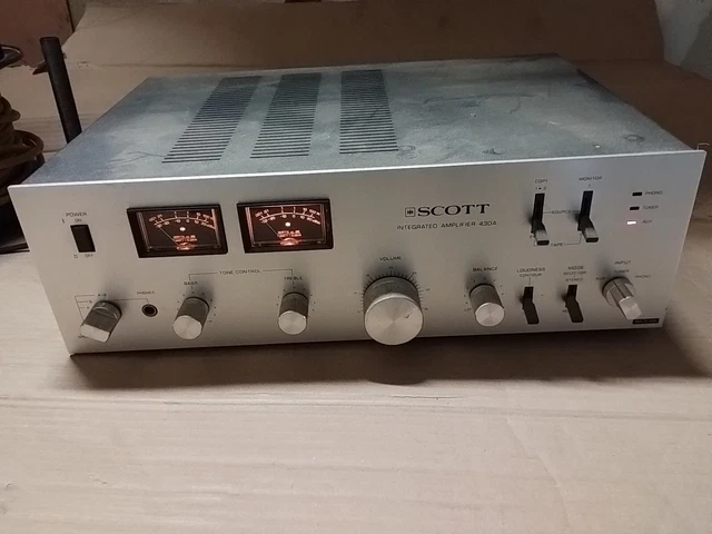 HH SCOTT 430A Stéréo Intégré Amplificateur 2 X 45W RMS Vintage 1979 ...
