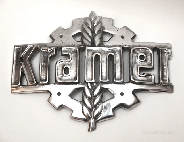 KRAMER EMBLEM LOGO Schild Zeichen Traktor Schlepper Kühleremblem ...