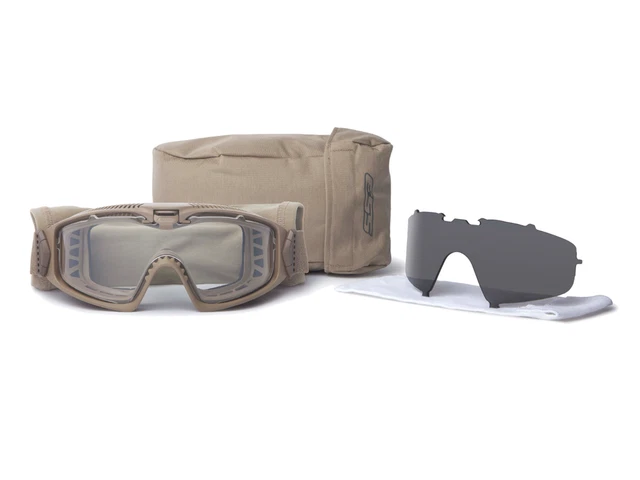 GENUINE US ARMY Ess Influx Ballistic Goggles Avs Desert Tan Brand New ...