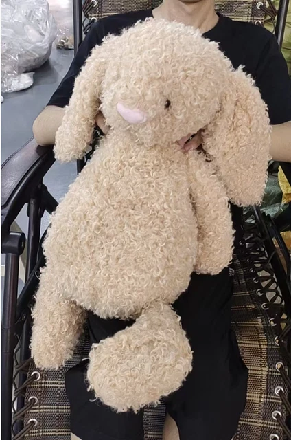 51CM JELLYCAT big bashful luxe bunny curly plush collection tags dolls ...