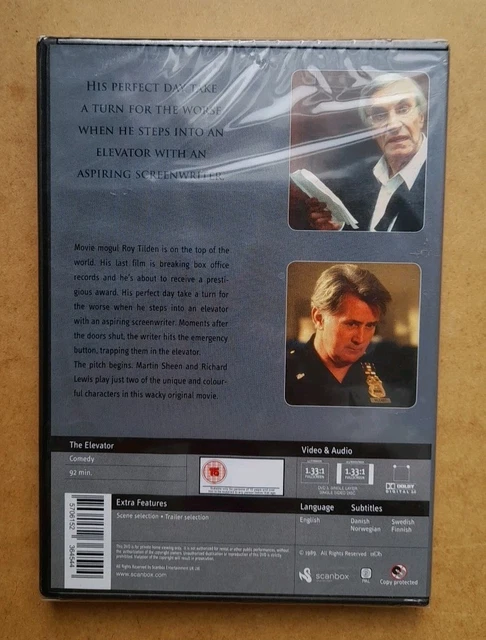 THE ELEVATOR DVD Martin Landau, Martin Sheen 1996 Comedy Drama Movie ...