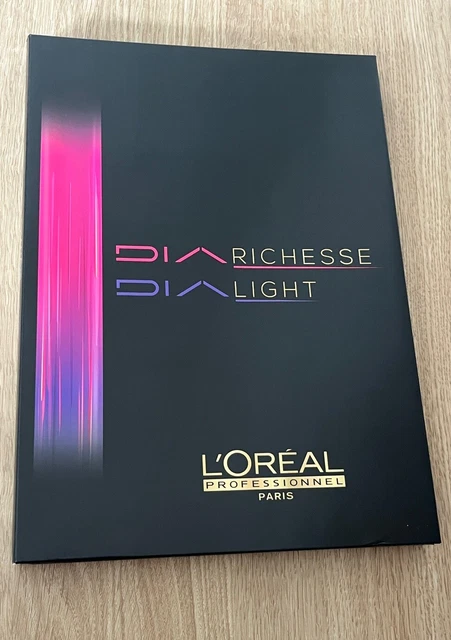 LOREAL DIA RICHESSE Dialight Shade Colour Chart Book Swatch Hair Colour ...