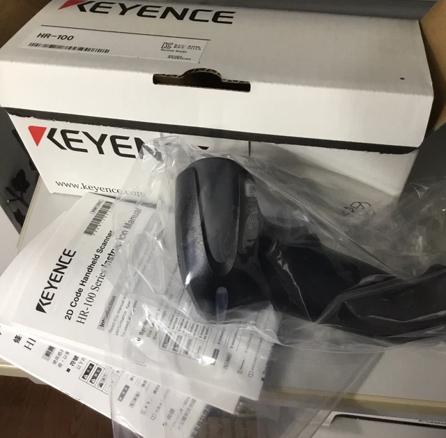 KEYENCE HR-100 HANDHELD Code Reader (includes HR-H1WE Set Up Software ...