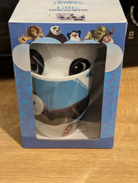 NEW DREAMWORKS HEROES Little Dreamers Kung Fu Panda Cup And Plush Bear ...