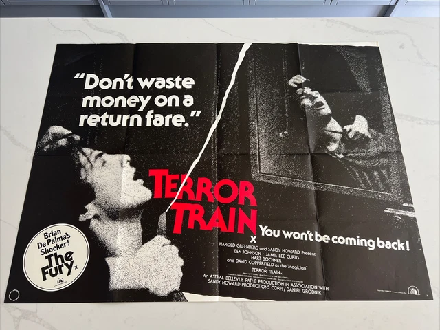 TERROR TRAIN 1980 ORIGINAL UK QUAD ONE SHEET FILM POSTER Horror £30.00 ...