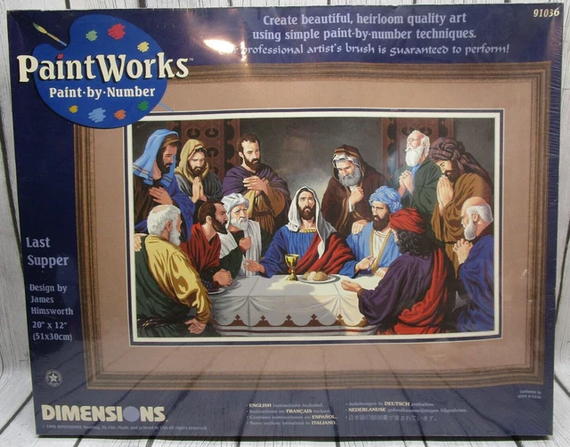KIT DE PINTURA por número Dimensions Paint Works LA ÚLTIMA CENA 91036 J ...