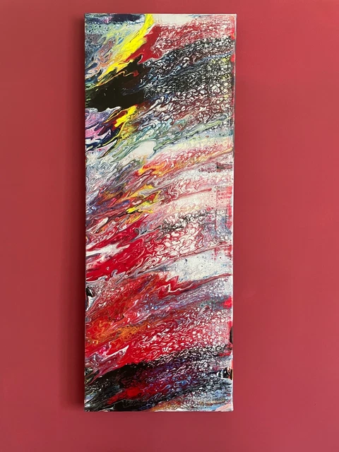 KIENLEARTS ABSTRAKTE KUNST Acryl moderne Malerei Original Gemälde 30x80 Bild 252 EUR 165,00 ...
