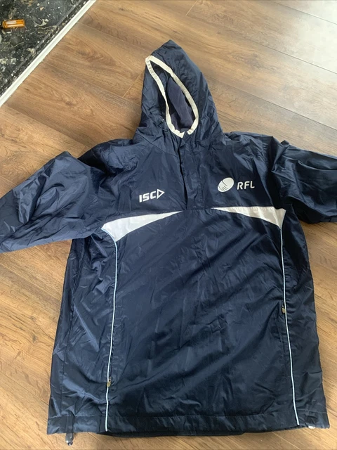 RUGBY LEAGUE MATCH Official Half Zip All Weather Top In Blue £5.00 ...