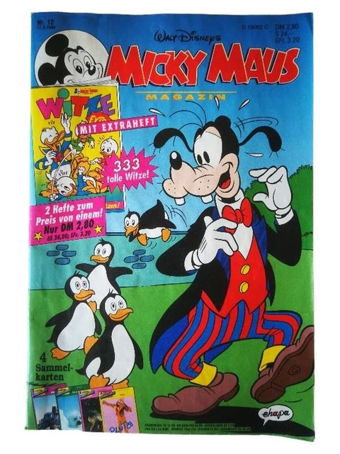 MICKY MAUS MAGAZIN Nr. 12/1994 Comic Ehapa Verlag Extraheft ...