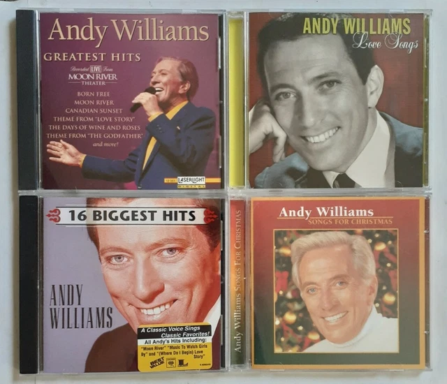 LOT DE CD Andy Williams (4) Greatest Hits Live-Love Songs-Noël-Biggest ...